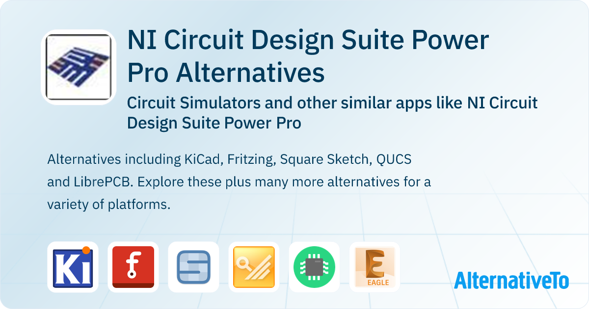 NI Circuit Design Suite Power Pro Alternatives: Top 12 Circuit ...