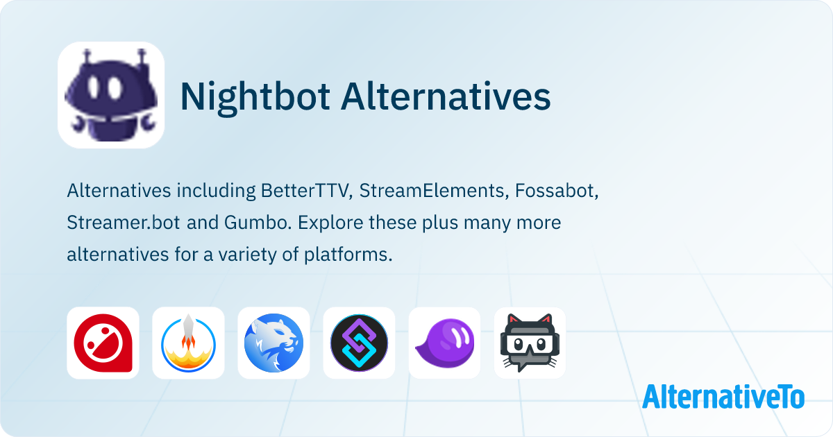 Nightbot Alternatives - Explore Similar Sites & Apps | AlternativeTo
