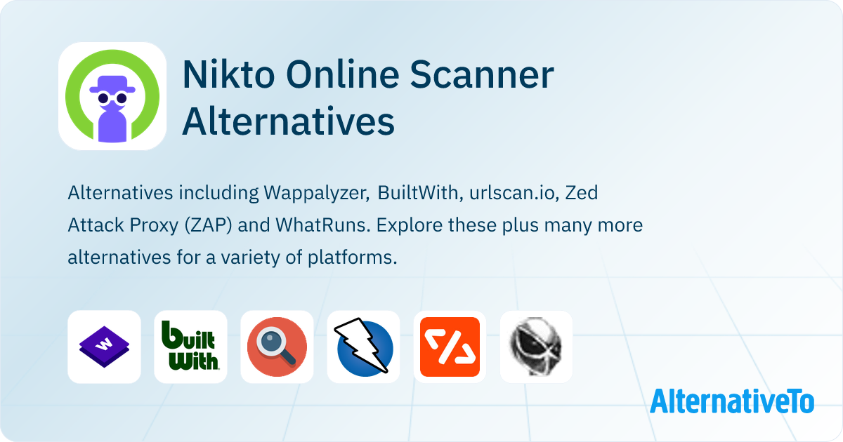 Nikto Online Scanner Alternatives - Explore Similar Sites & Apps ...