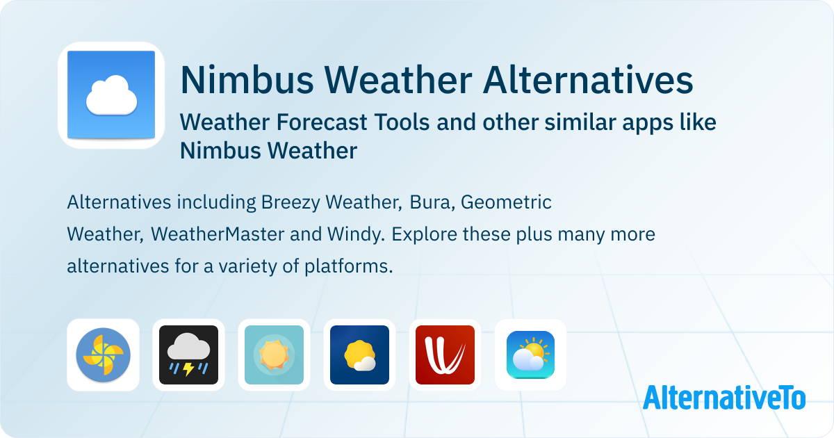 Nimbus Weather Alternatives: Top 12 Weather Forecast Tools & Similar ...
