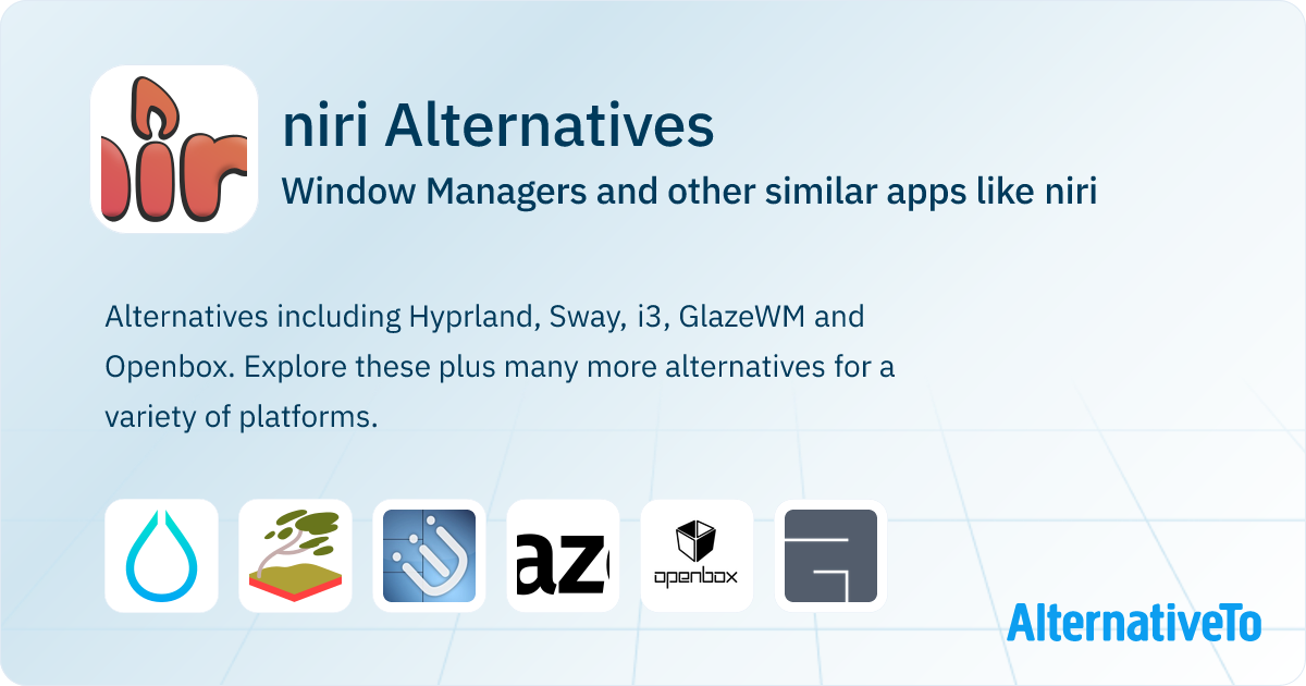 niri Alternatives: Top 12 Window Managers & Similar Apps | AlternativeTo