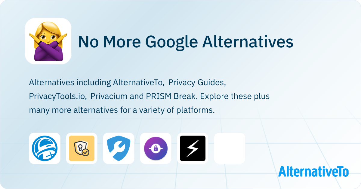 No More Google Alternatives - Explore Similar Sites & Apps | AlternativeTo