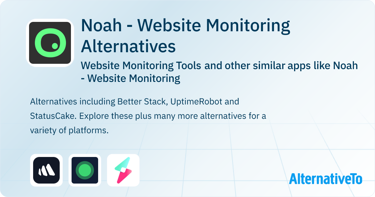 Noah - Website Monitoring Alternatives: Top 3 Website Monitoring Tools ...