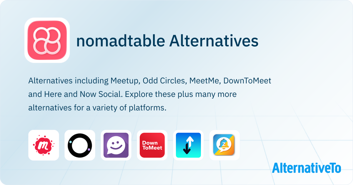 nomadtable Alternatives: Top 13 Social Networks & Similar Apps ...