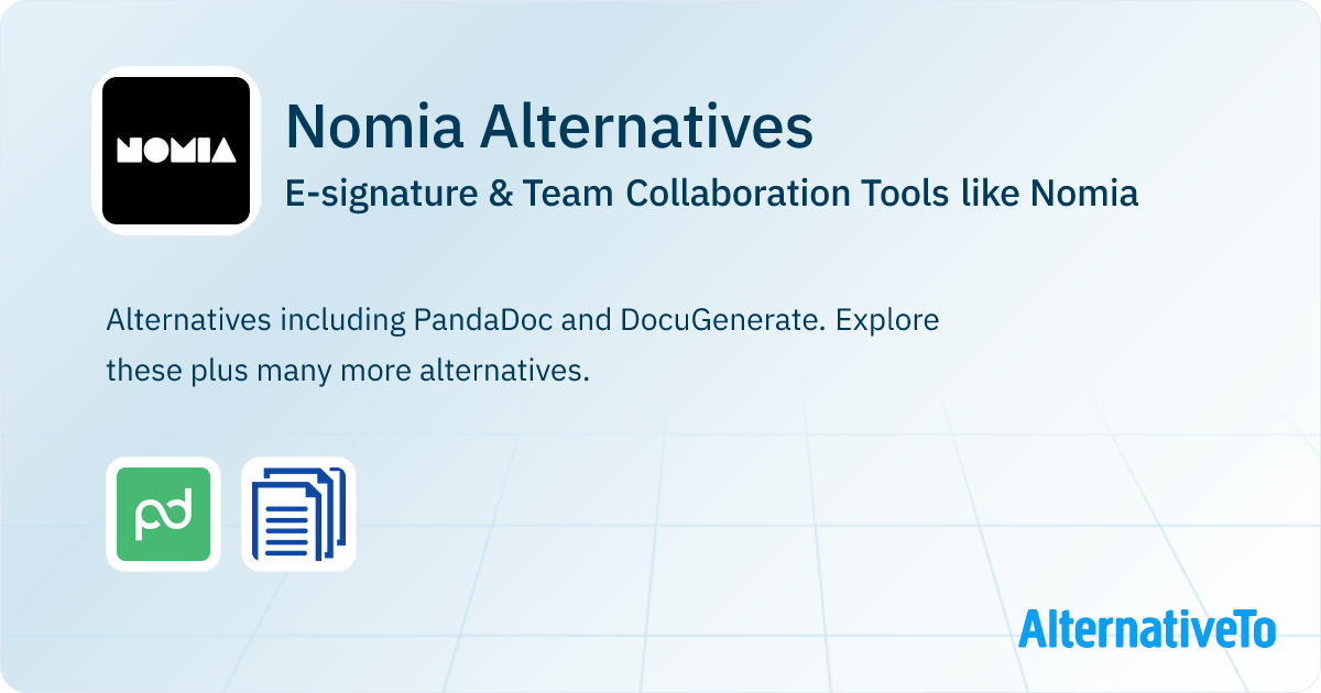 Nomia Alternatives: Top 2 E-signature Tools | AlternativeTo