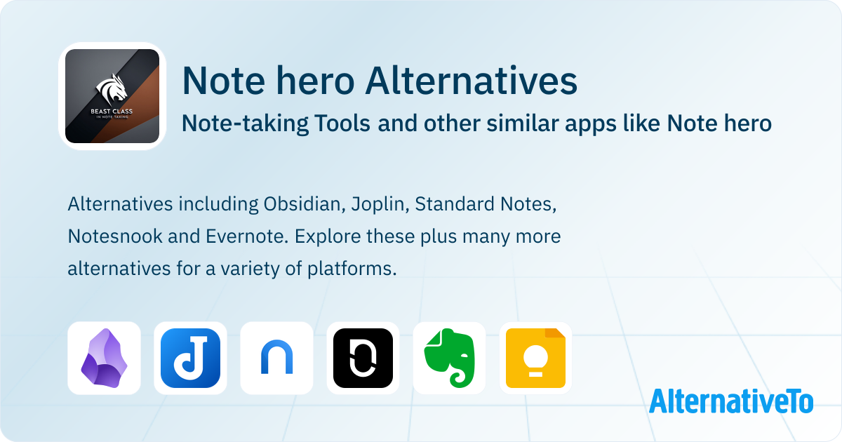 Note hero Alternatives: Top 20 Note-taking Tools & Similar Websites ...