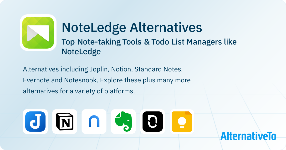 Great NoteLedge Alternatives: Top Note-taking Tools in 2024 | AlternativeTo