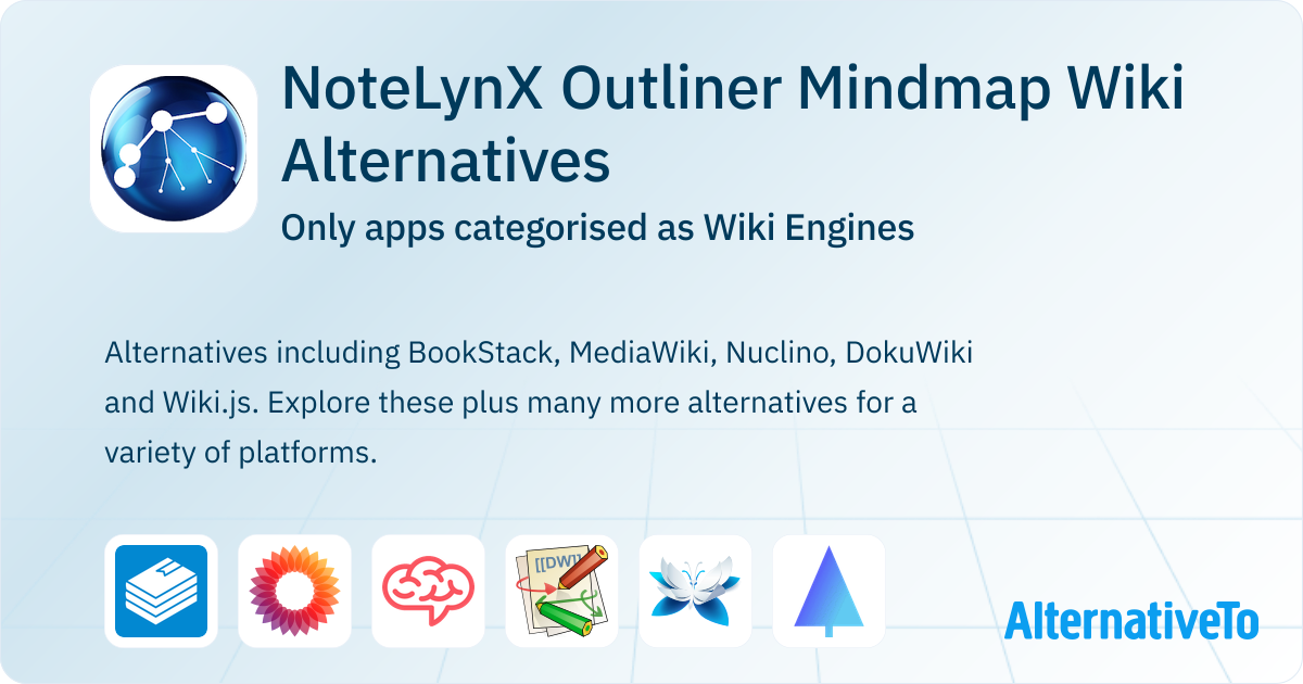 NoteLynX Outliner Mindmap Wiki Alternatives: Top 7 Wiki Engines ...