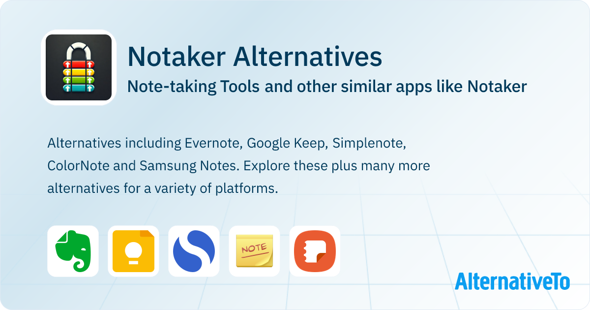 Notaker Alternatives: Top 5 Note-taking Tools & Similar Apps ...