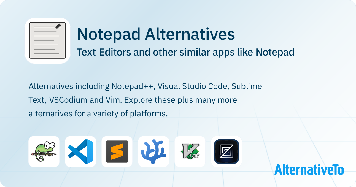 Notepad Alternatives: Top 12 Text Editors & Similar Websites ...
