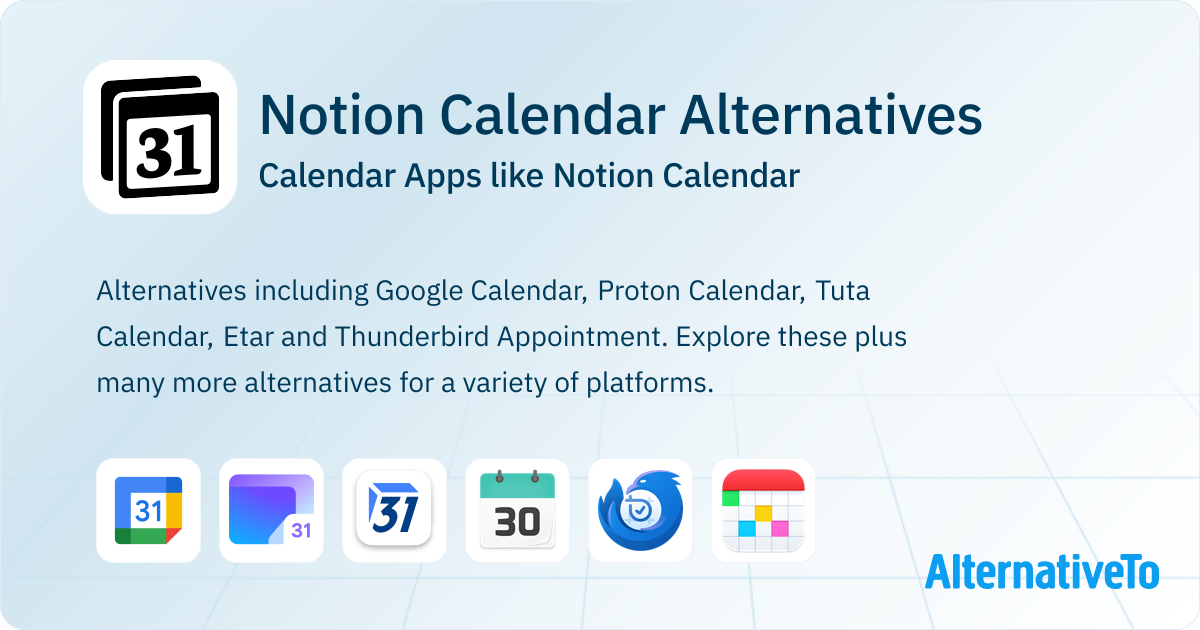 Notion Calendar Alternatives: Top 12 Calendar & Similar Apps ...