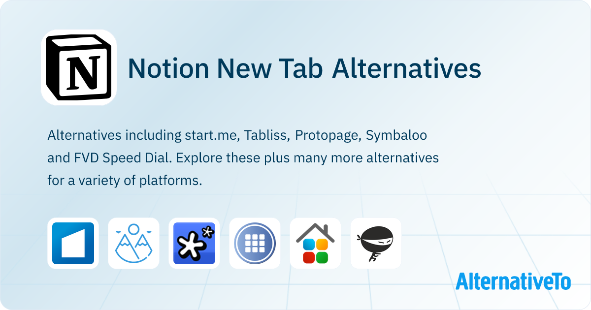 Notion New Tab Alternatives - Explore Similar Extensions & Add-Ons ...