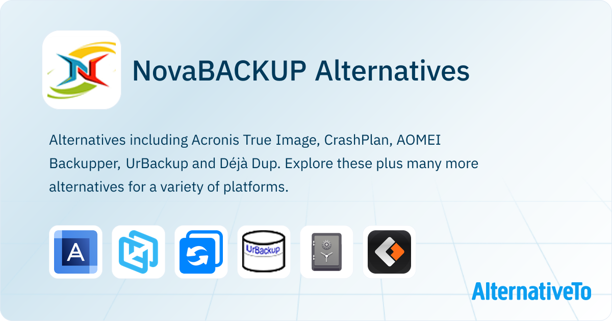 NovaBACKUP Alternatives - Explore Similar Software | AlternativeTo