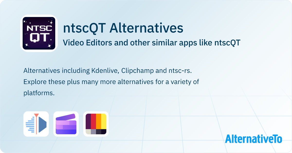 ntscQT Alternatives: Top 3 Video Editors & Similar Apps | AlternativeTo