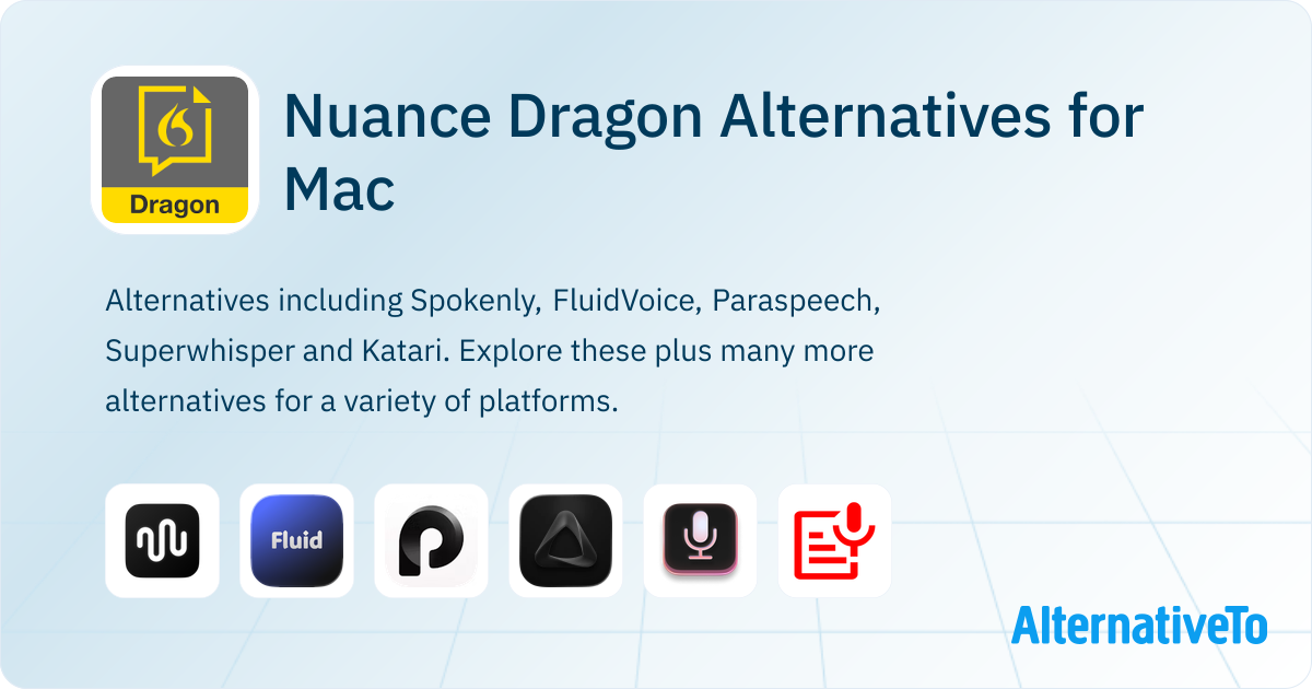 Nuance Dragon Alternatives for Mac | AlternativeTo