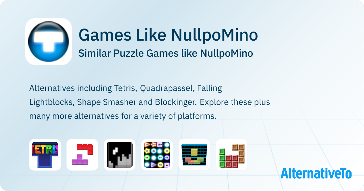 Games Like NullpoMino: Similar Puzzle Games | AlternativeTo