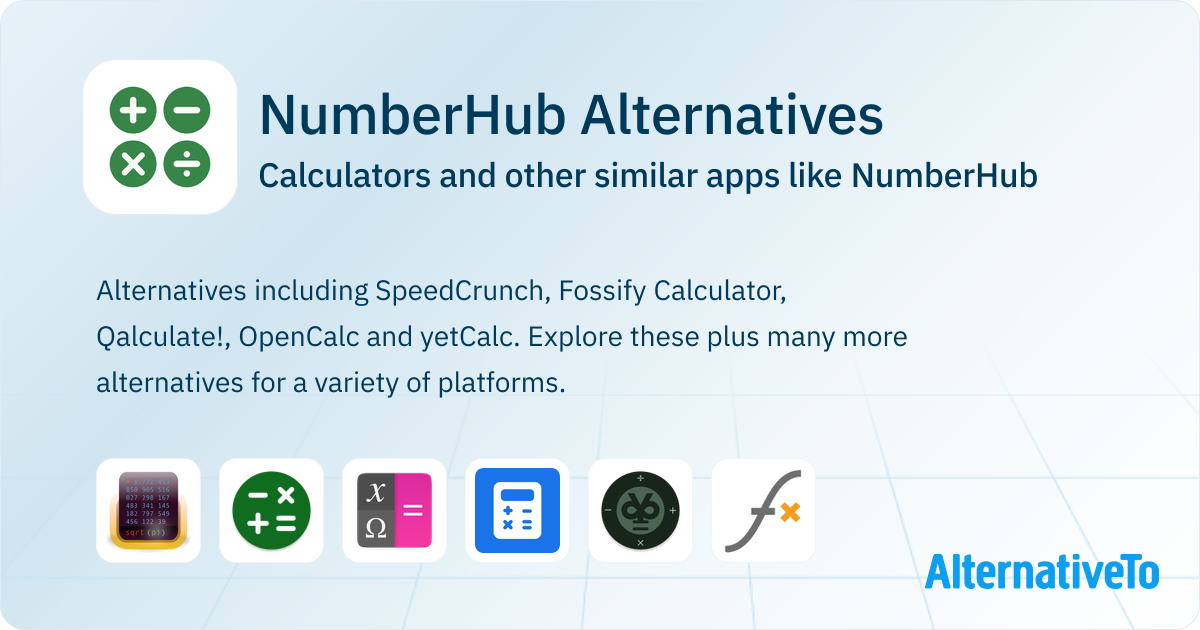 NumberHub Alternatives: Top 12 Calculators & Similar Apps | AlternativeTo