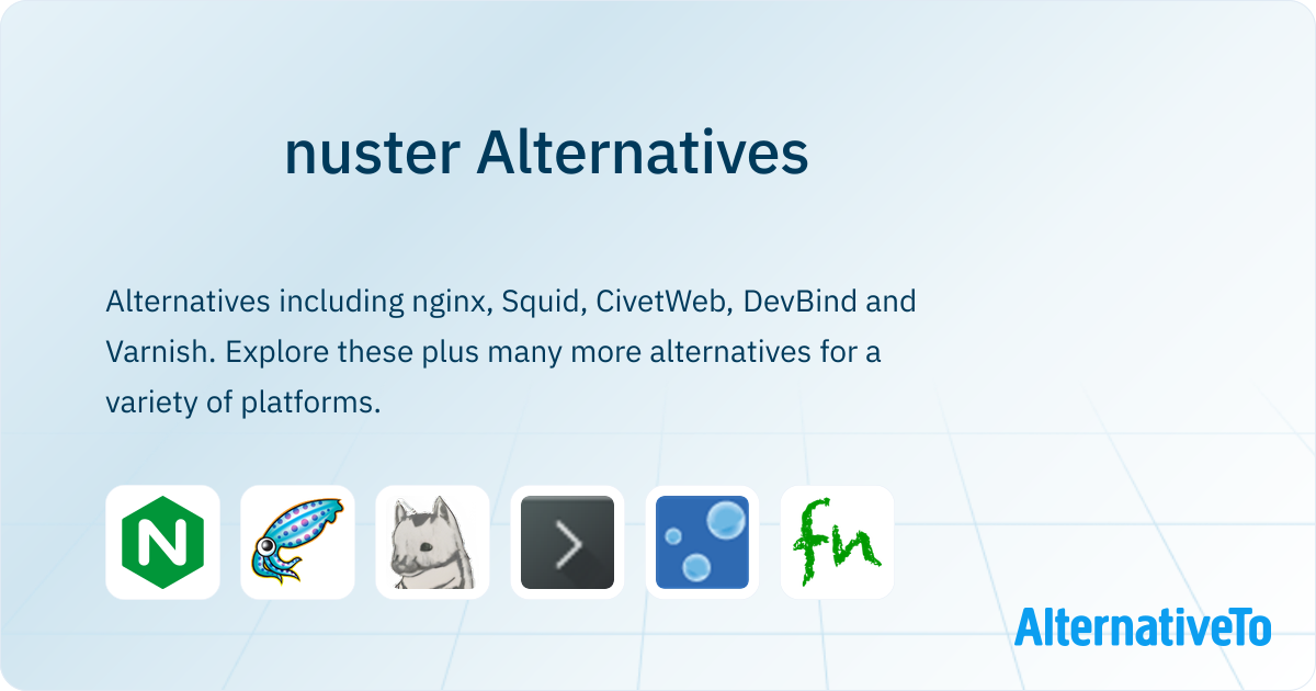 nuster Alternatives - Explore Similar Software | AlternativeTo