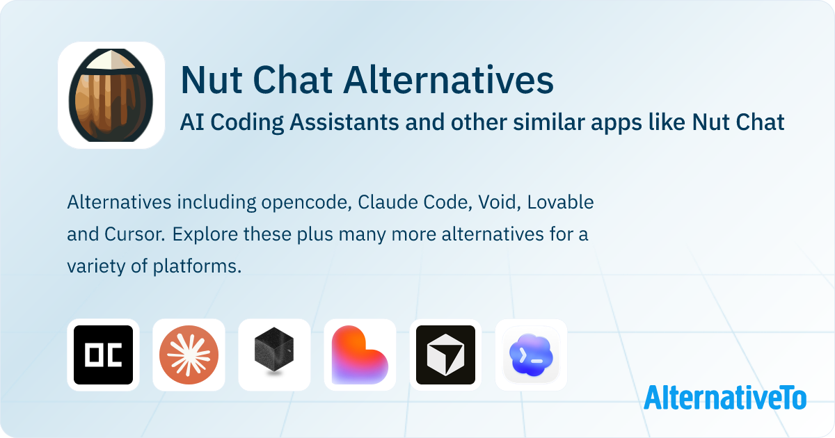 Nut Chat Alternatives: Top 12 AI Coding Assistants & Similar Apps ...