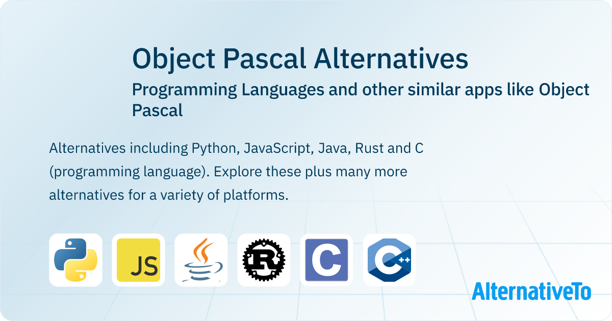 Object Pascal Alternatives: Top 12 Programming Languages & Similar Apps ...