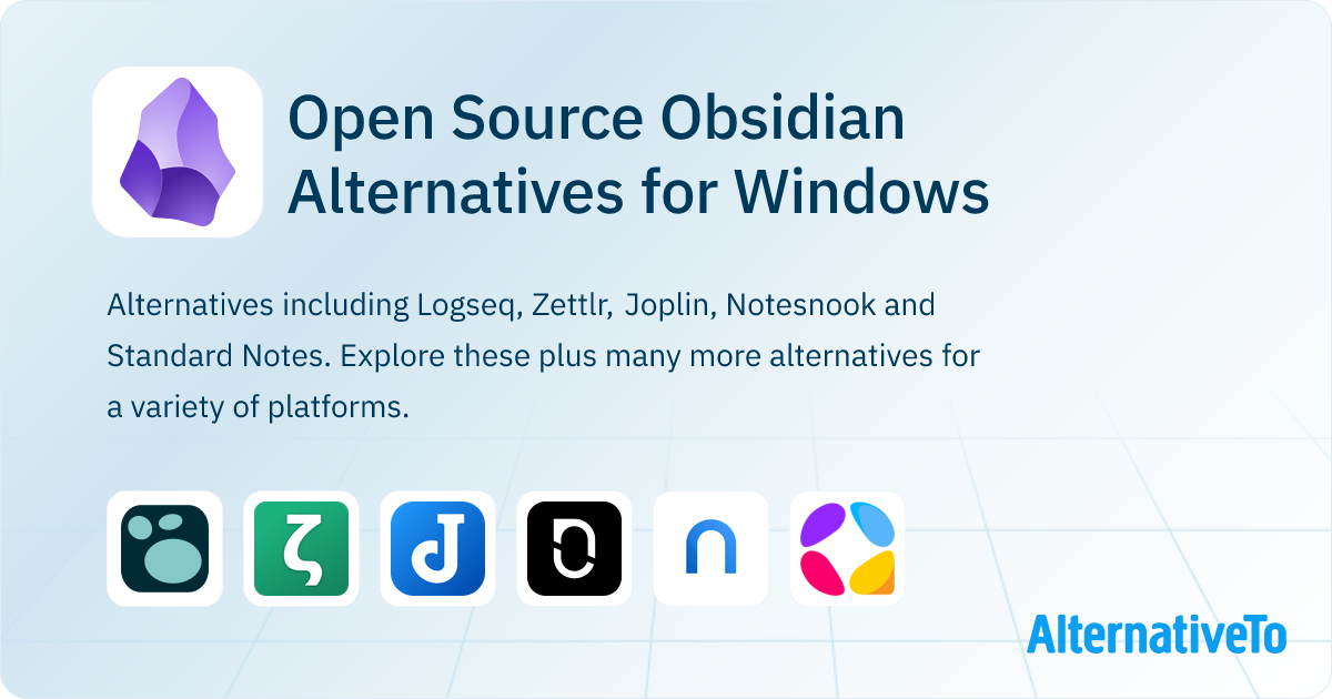Open Source Obsidian Alternatives for Windows: Top 12 Note-taking Tools ...