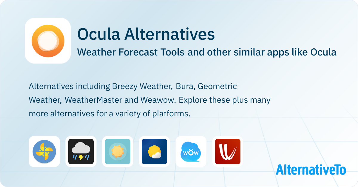 Ocula Alternatives: Top 12 Weather Forecast Tools & Similar Websites ...