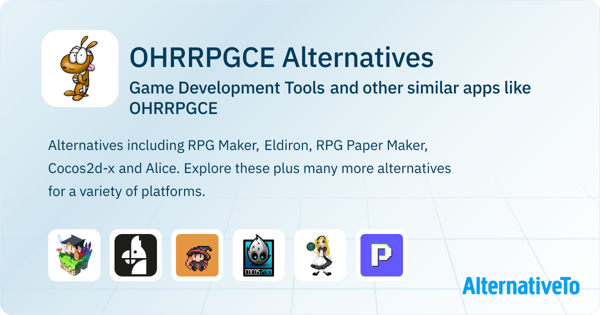 OHRRPGCE Alternatives: Top 13 Game Development Tools & Similar Apps ...