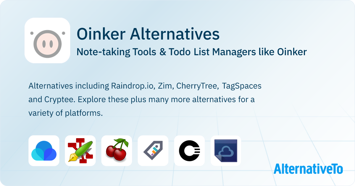 Oinker Alternatives: Top 12 Note-taking Tools | AlternativeTo