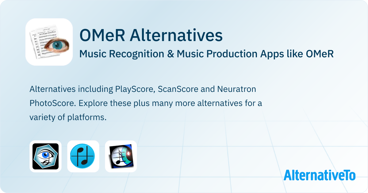 OMeR Alternatives: Top 3 Music Recognition Apps | AlternativeTo