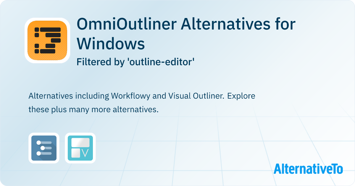 OmniOutliner Alternatives for Windows filtered by 'outline-editor ...