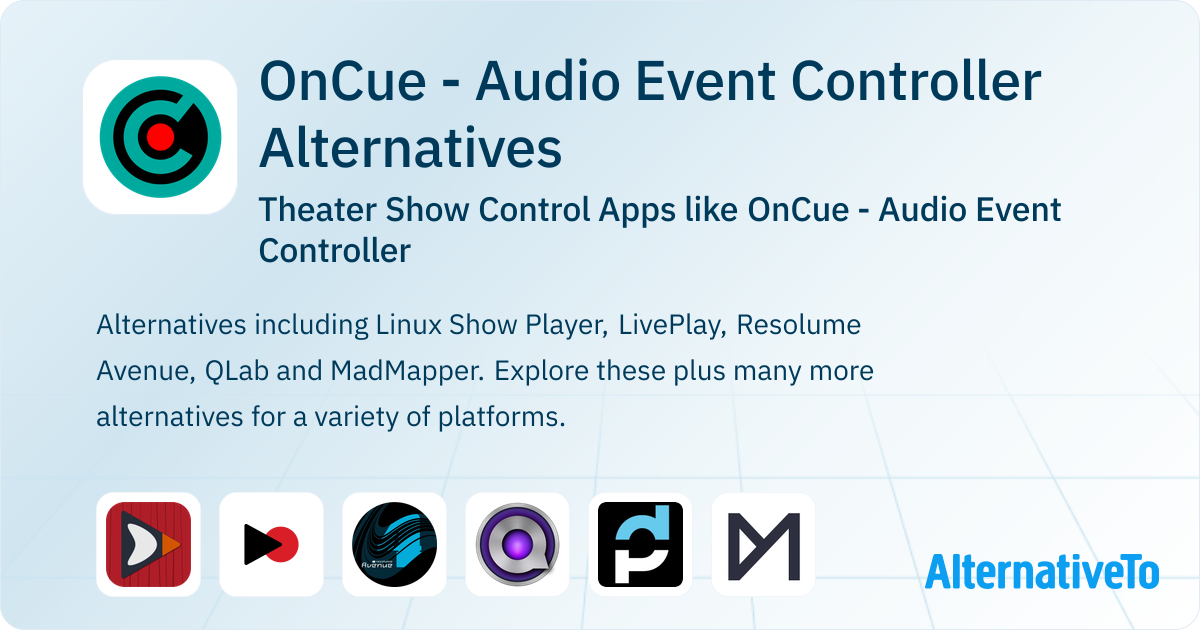 OnCue - Audio Event Controller Alternatives: Top 12 Theater Show ...