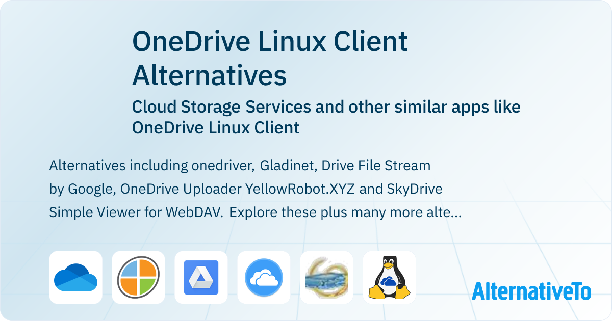 OneDrive Linux Client Alternatives: Top 6 Cloud Storage Services ...