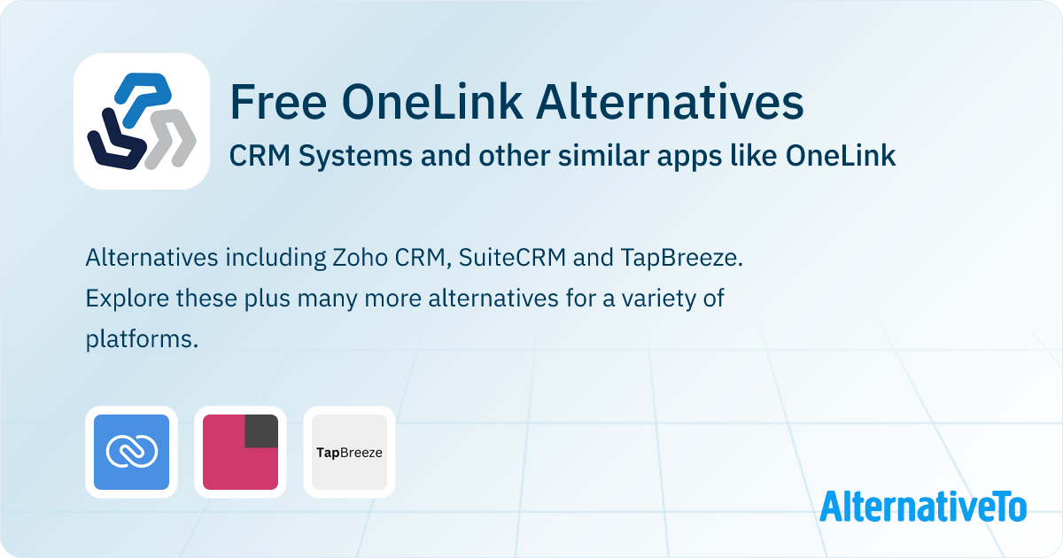 Free OneLink Competitors: Top 3 Alternative CRM Systems | AlternativeTo
