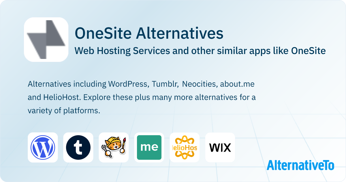 OneSite Alternatives: Top 12 Web Hosting Services & Similar Websites ...