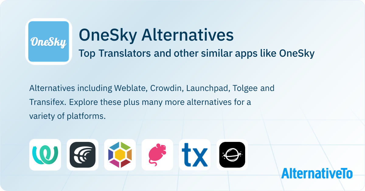 Great OneSky Alternatives: Top Translators - Page 3 | AlternativeTo