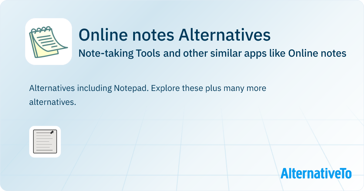 Online notes Alternatives: Top 1 Note-taking Tools & Similar Websites ...