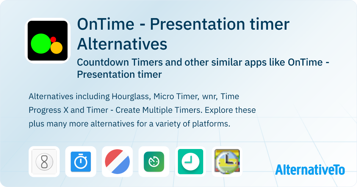 Ontime Presentation Timer Alternatives Top 7 Countdown Timers