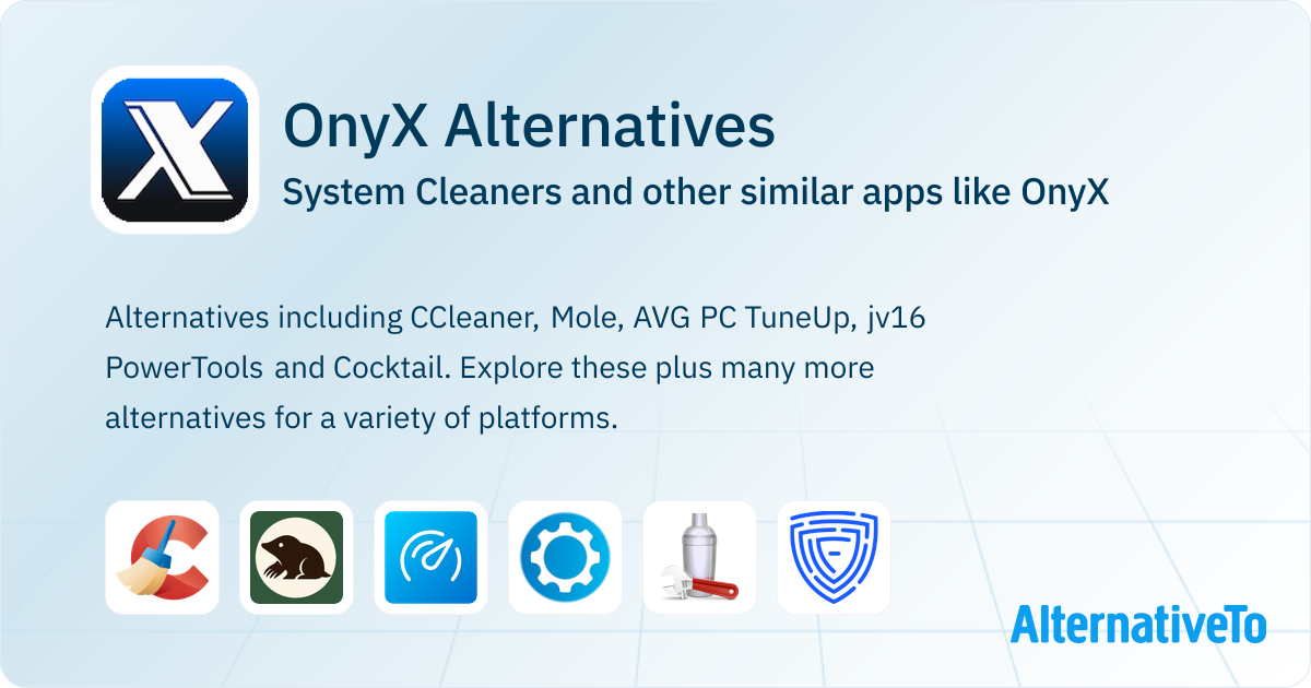 OnyX Alternatives: Top 12 System Cleaners & Similar Apps | AlternativeTo
