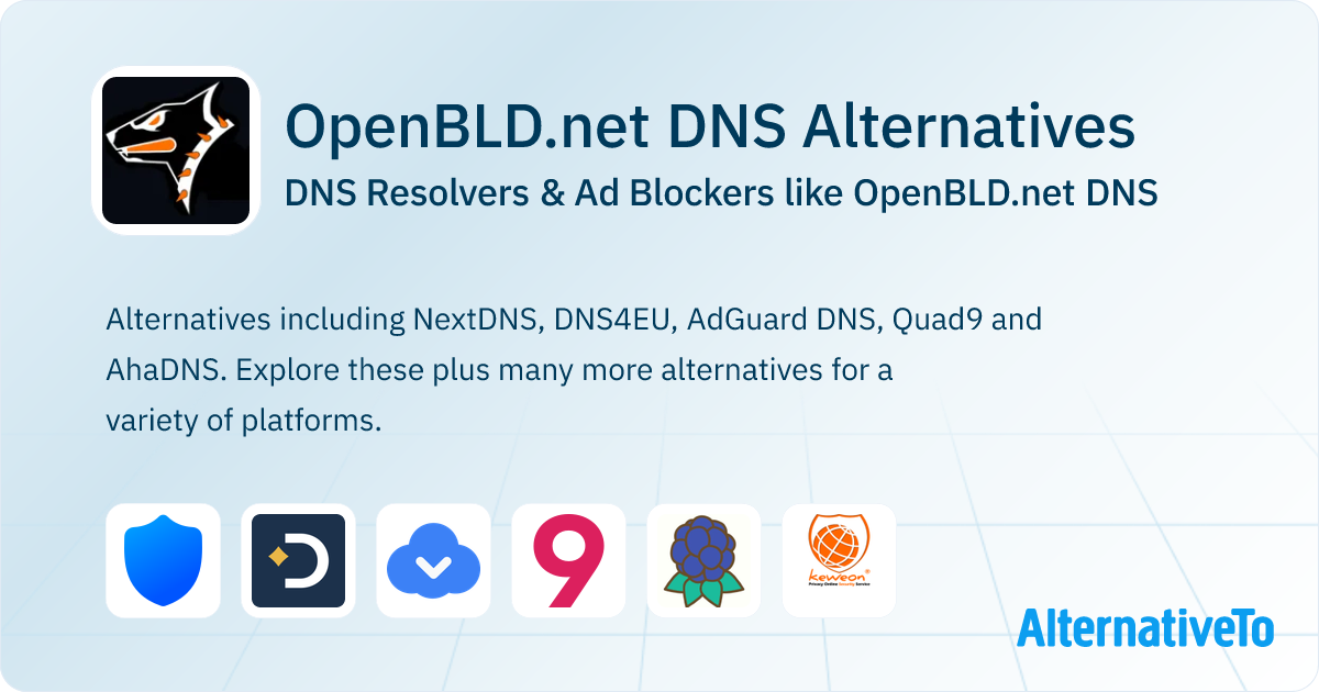 OpenBLD.net DNS Alternatives: Top 10 DNS Resolvers | AlternativeTo