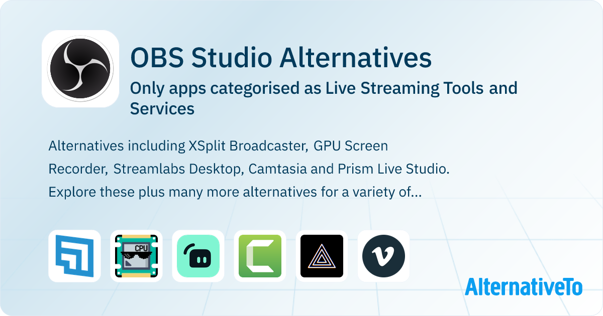 OBS Studio Alternatives: Top 12 Live Streaming Tools and Services ...