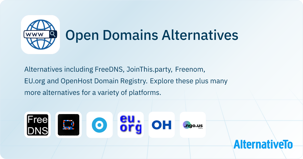 Open Domains Alternatives - Explore Similar Sites & Apps | AlternativeTo