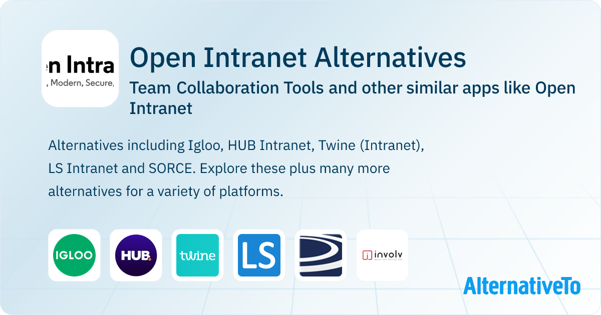 Open Intranet Alternatives: Top 11 Team Collaboration Tools & Similar ...
