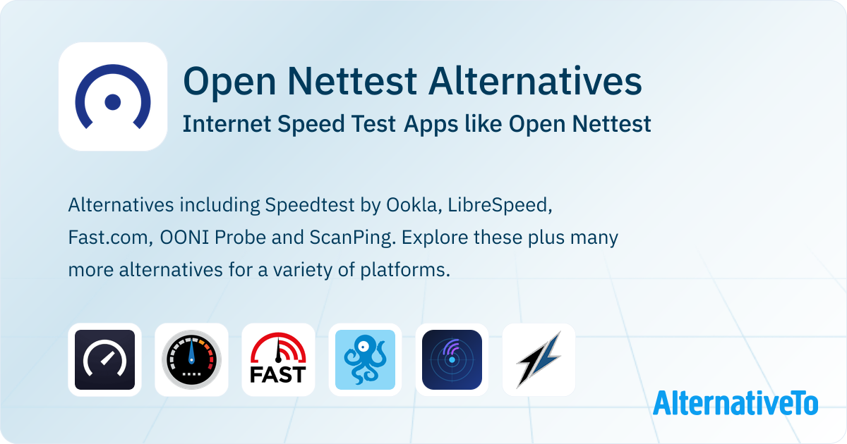 Open Nettest Alternatives: Top 12 Internet Speed Test & Similar Apps ...