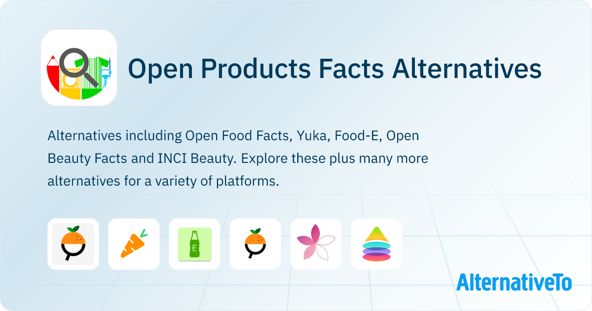 Open Products Facts Alternatives - Explore Similar Apps & Services ...