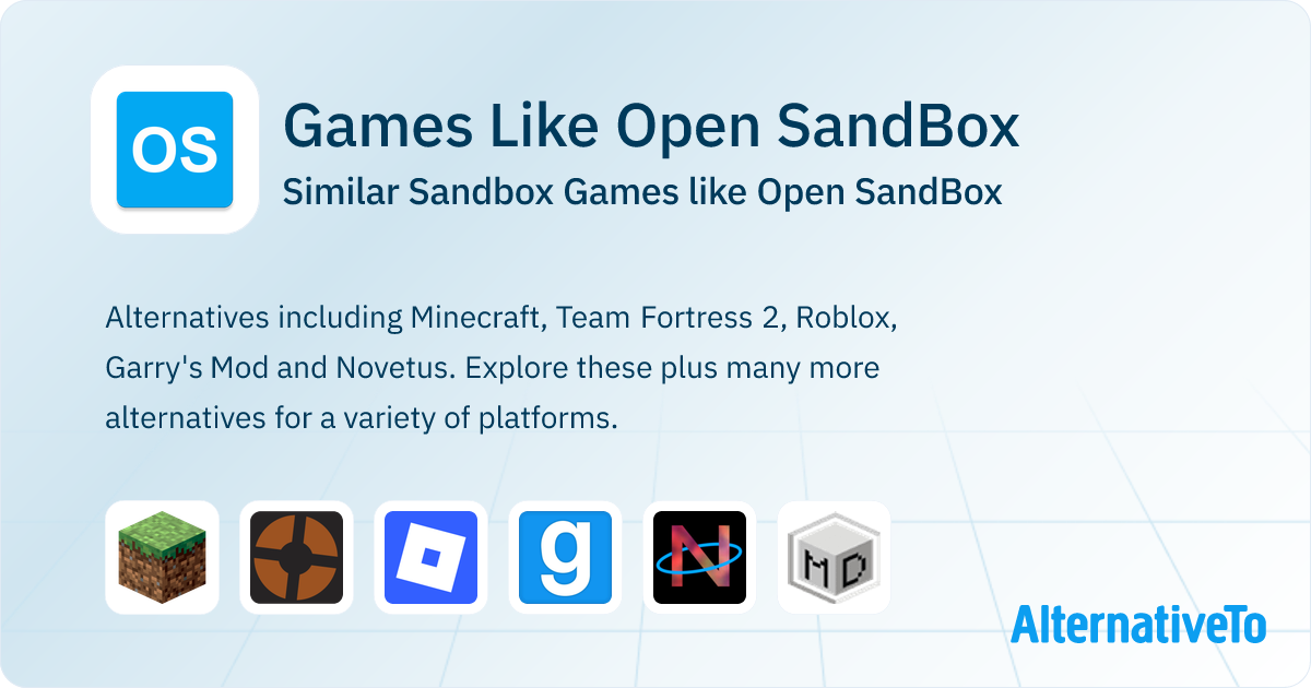 Games Like Open SandBox: Similar Sandbox Games 2025 | AlternativeTo