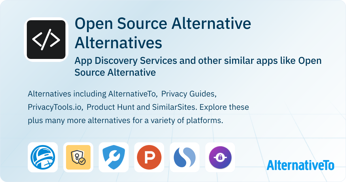 Open Source Alternative Alternatives: Top 12 App Discovery Services ...