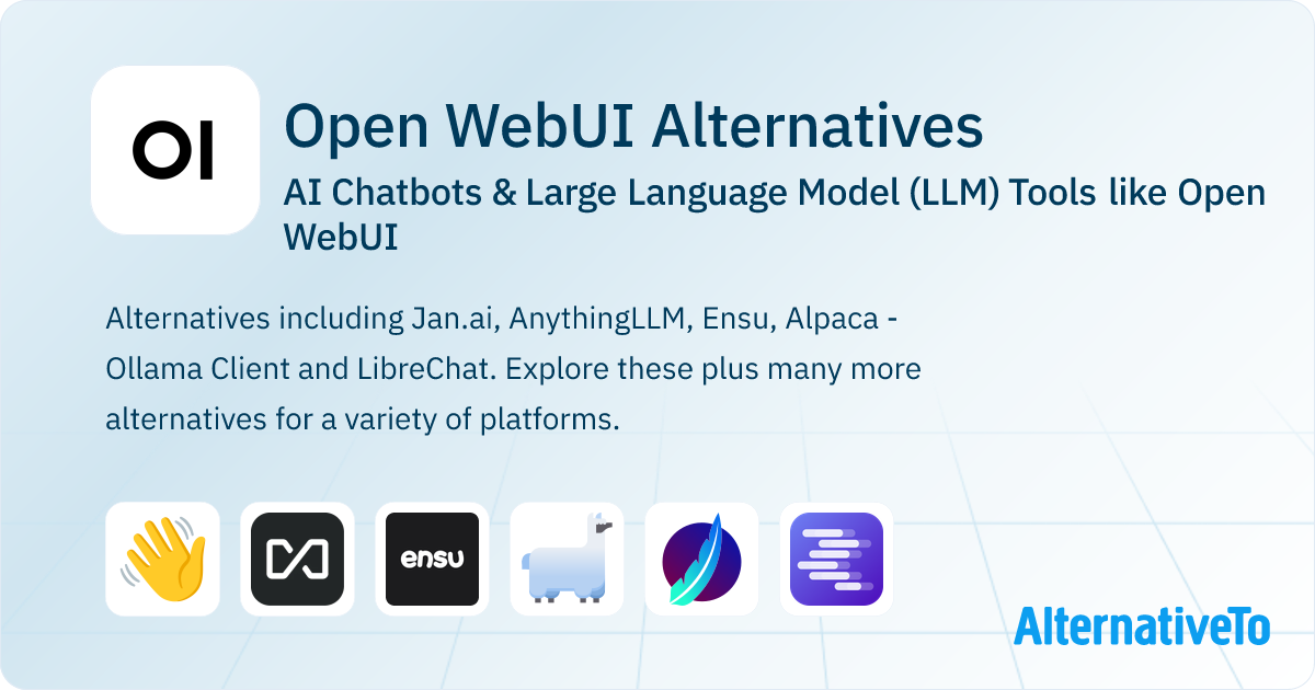 Open WebUI Alternatives: Top 12 AI Chatbots | AlternativeTo