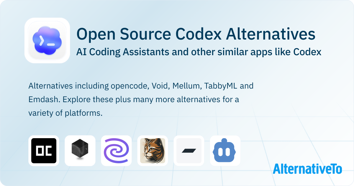 Open Source Codex Alternatives: Top 12 AI Coding Assistants & Similar ...