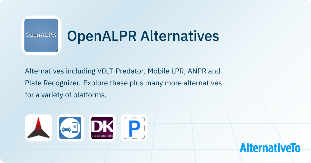OpenALPR Alternatives - Explore Similar Software | AlternativeTo