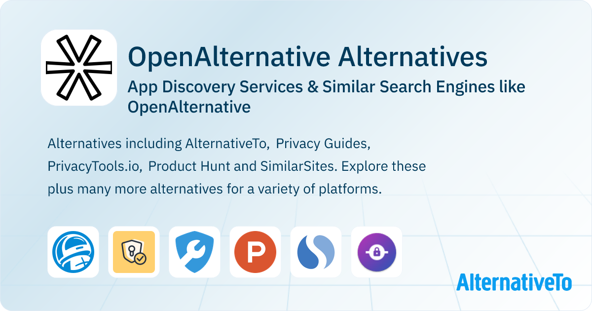 OpenAlternative Alternatives: Top 12 App Discovery Services | AlternativeTo